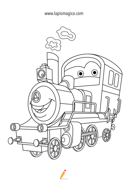 Desenhos de comboios espetaculares para imprimir e colorir
