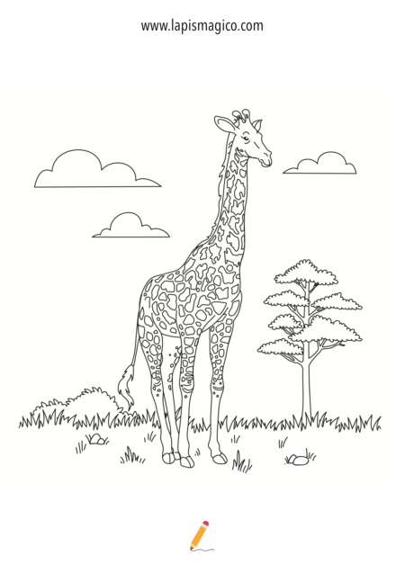 Desenhos de animais da selva para imprimir e colorir