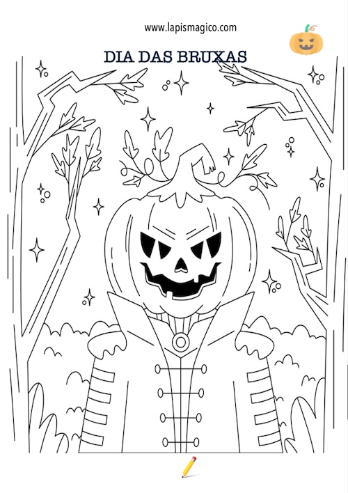 Desenhos do Dia das Bruxas para colorir