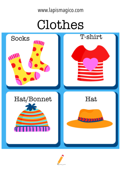 Peças de roupa em inglês