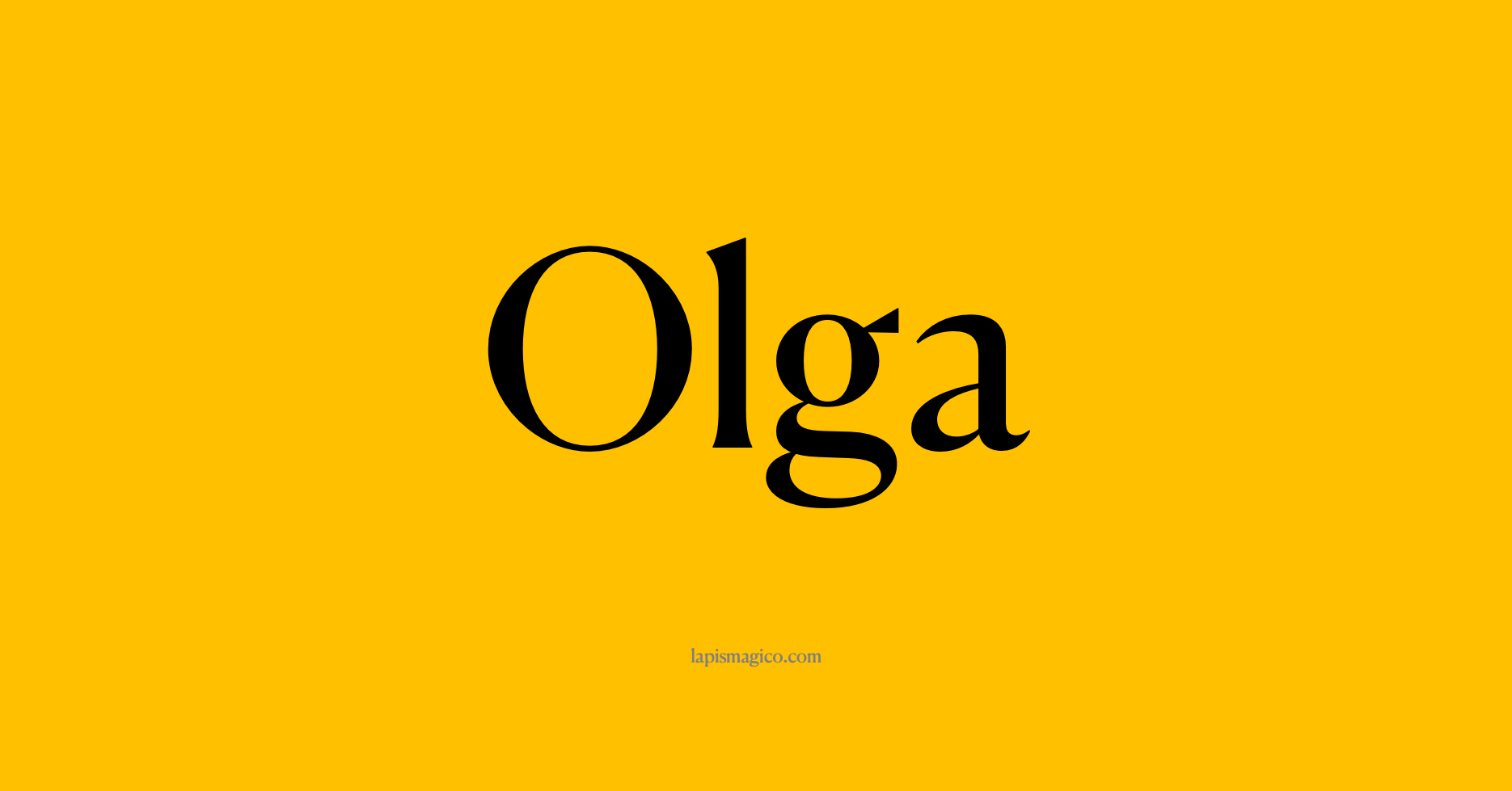Nome Olga, ficha divertida com pontilhado para crianças