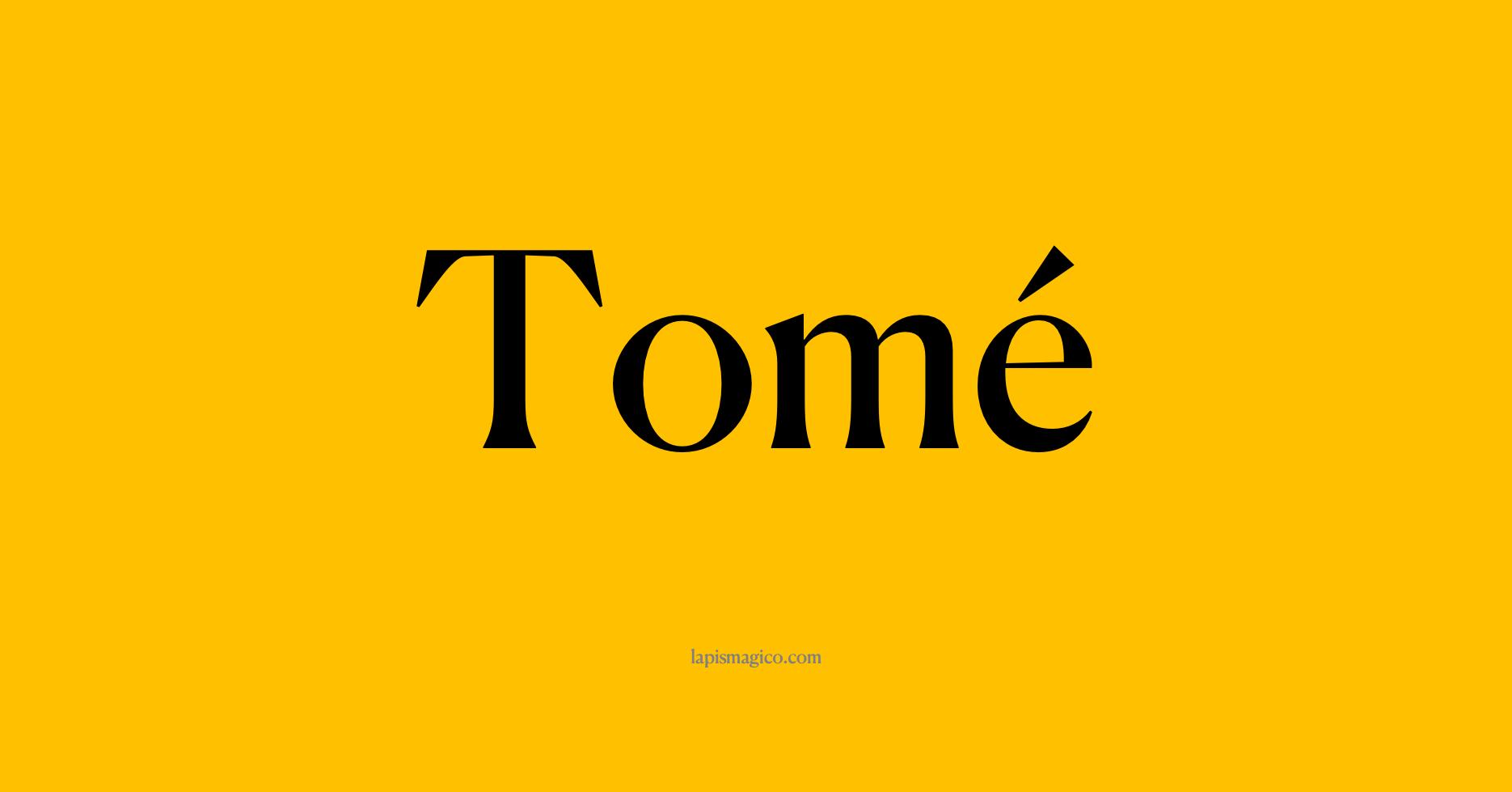 Nome Tomé, ficha divertida com pontilhado para crianças